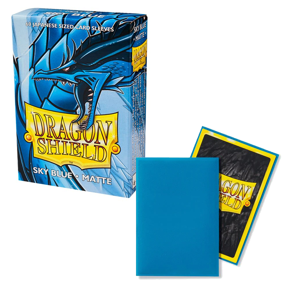 60 Small Dragon Shield Sleeves - Matte Sky Blue | All Games | CardTrader