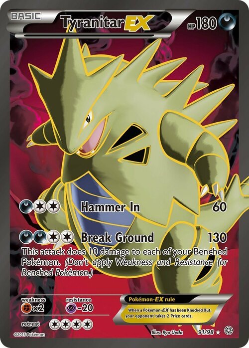 Pokemon Tyranitar Card