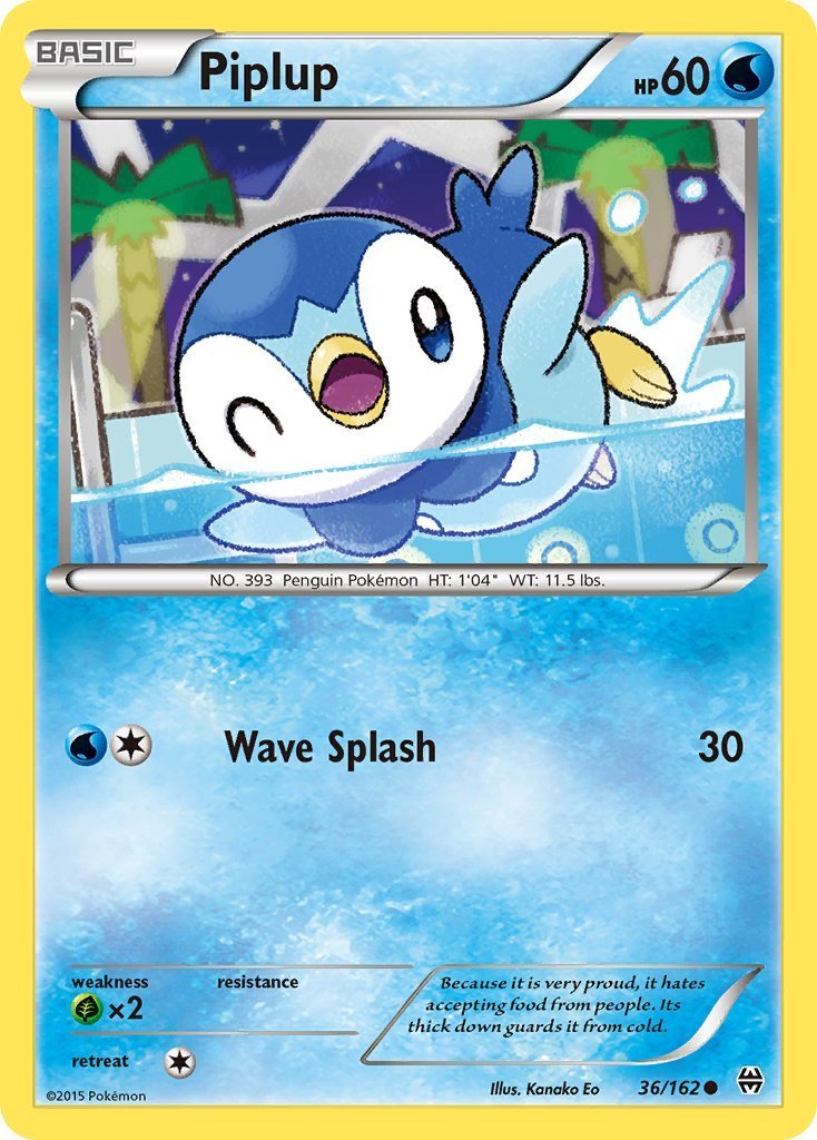 Pokemon Prinplup Card