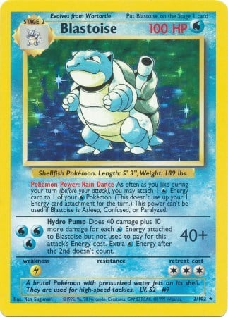 Blastoise Base Set | Pokémon | CardTrader