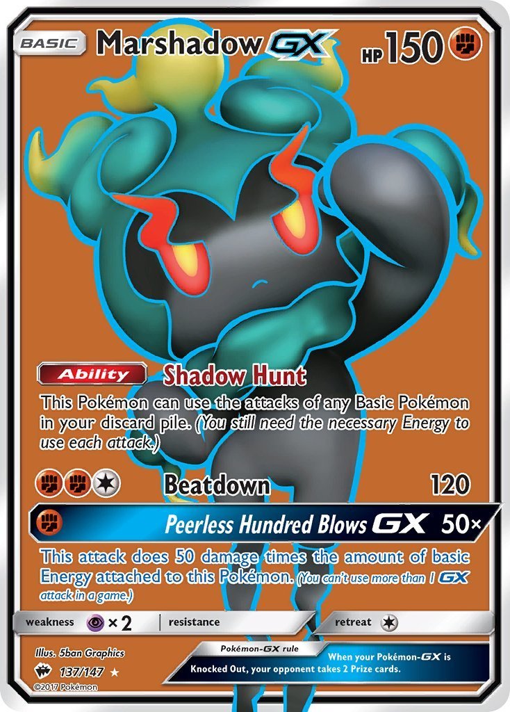 Marshadow GX Burning Shadows | Pokémon | CardTrader
