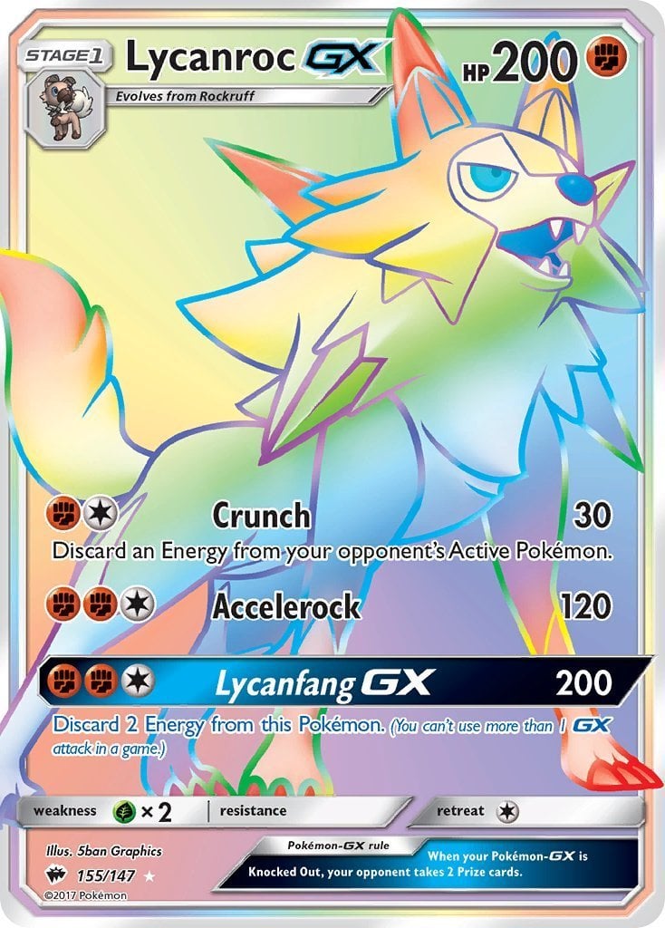 Lycanroc GX [Crunch | Accelerock] Ombre Infuocate | Pokémon | CardTrader