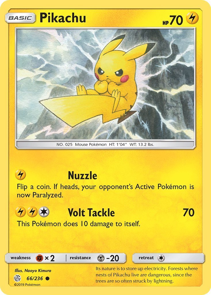 Pikachu [Nuzzle | Volt Tackle] Eclissi Cosmica | Pokémon | CardTrader