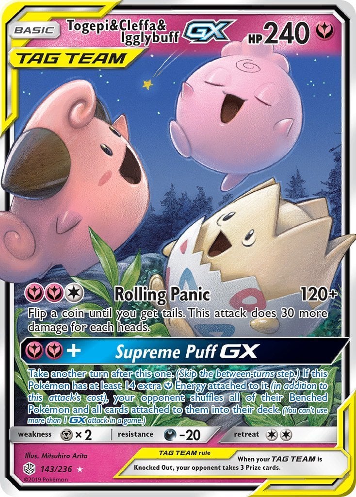 Togepi, Cleffa e Igglybuff GX ALLEATI Eclissi Cosmica | Pokémon ...