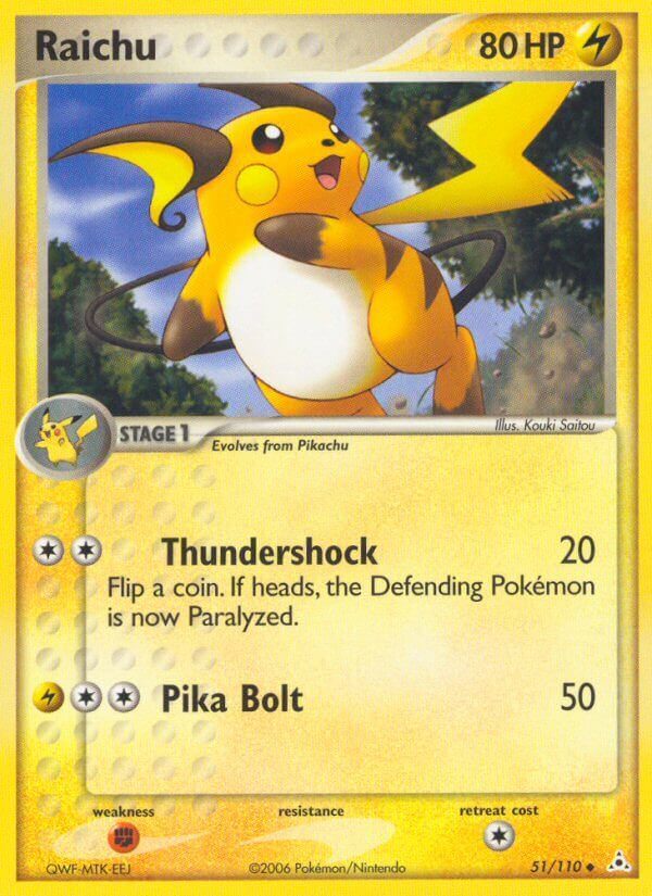 Raichu Card