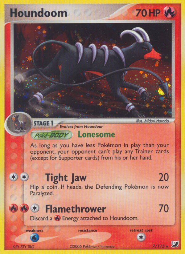 Houndoom Pokemon Card