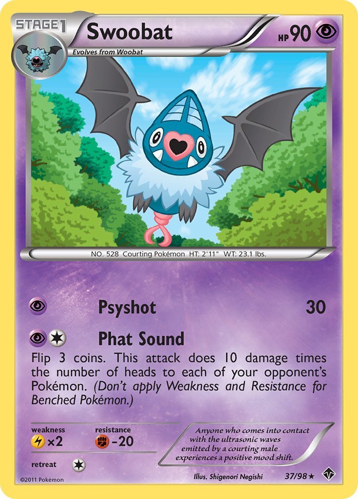 Pokemon Swoobat Evolution