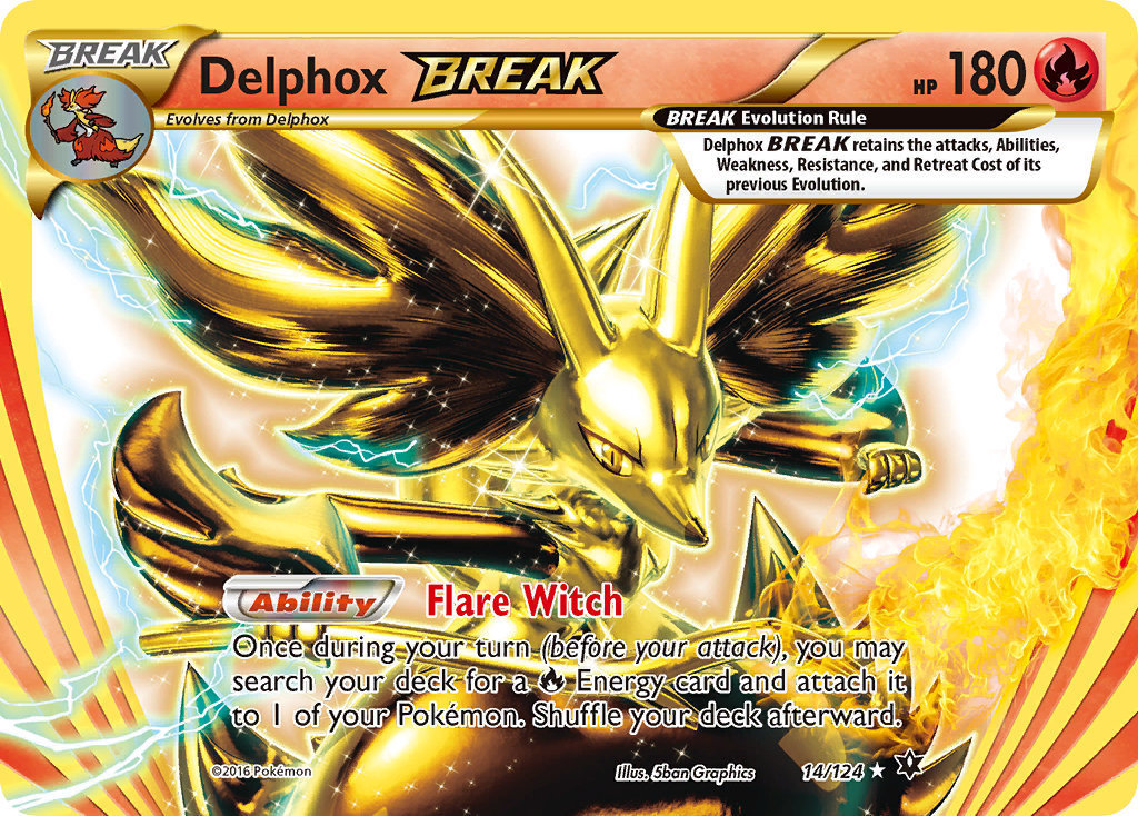 Delphox Mega Evolution Pokemon Card