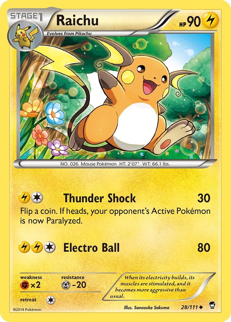 Raichu [Thunder Shock | Electro Ball] Colpi Furiosi | Pokémon | CardTrader
