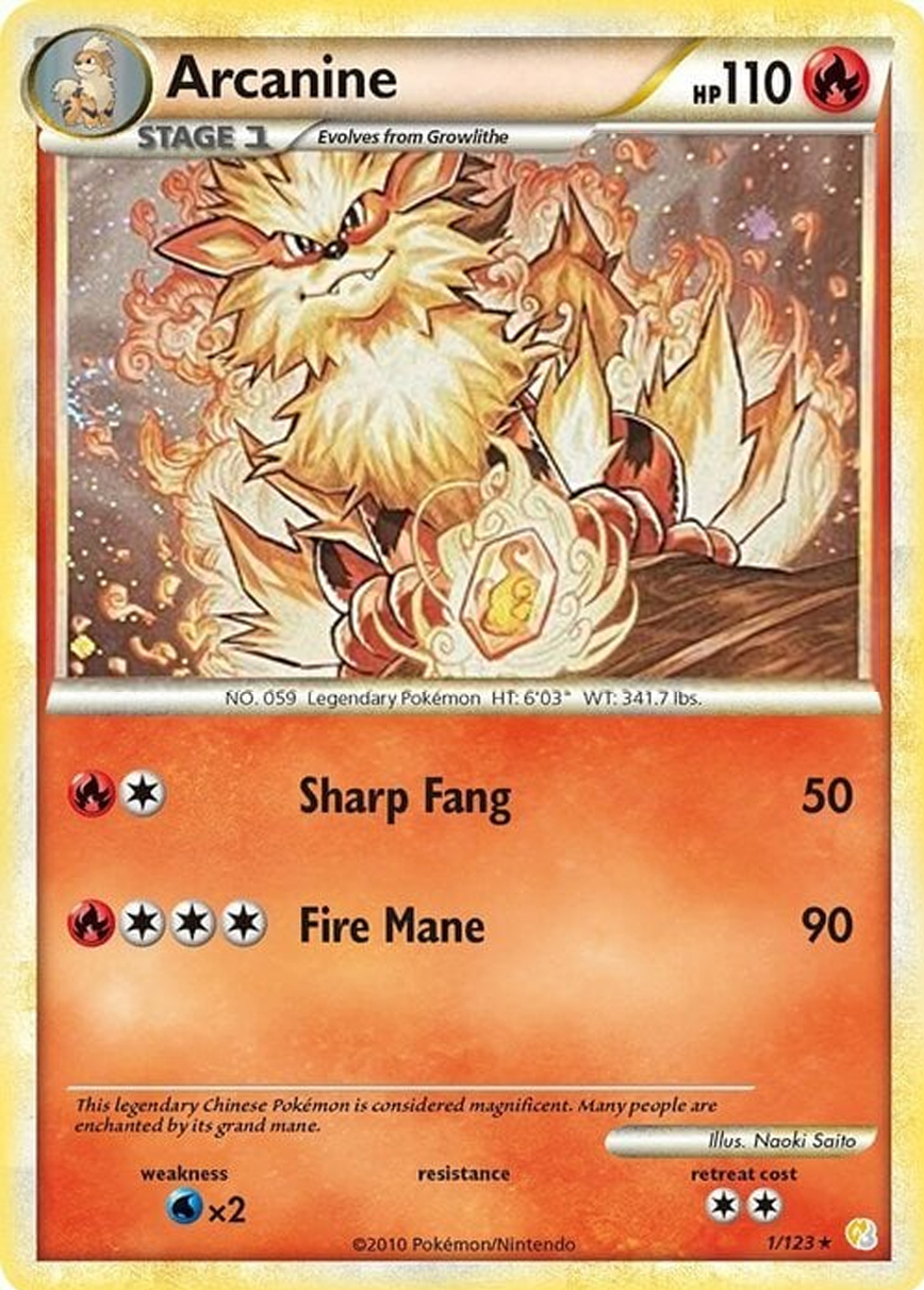 Arcanine Pokemon Card