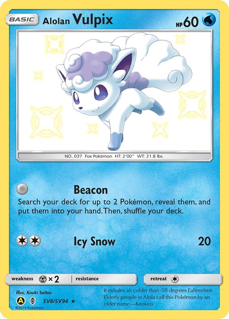 Pokemon Vulpix Card