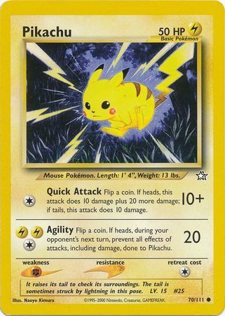 Pikachu [Quick Attack | Agility] Neo Genesis | Pokémon | CardTrader