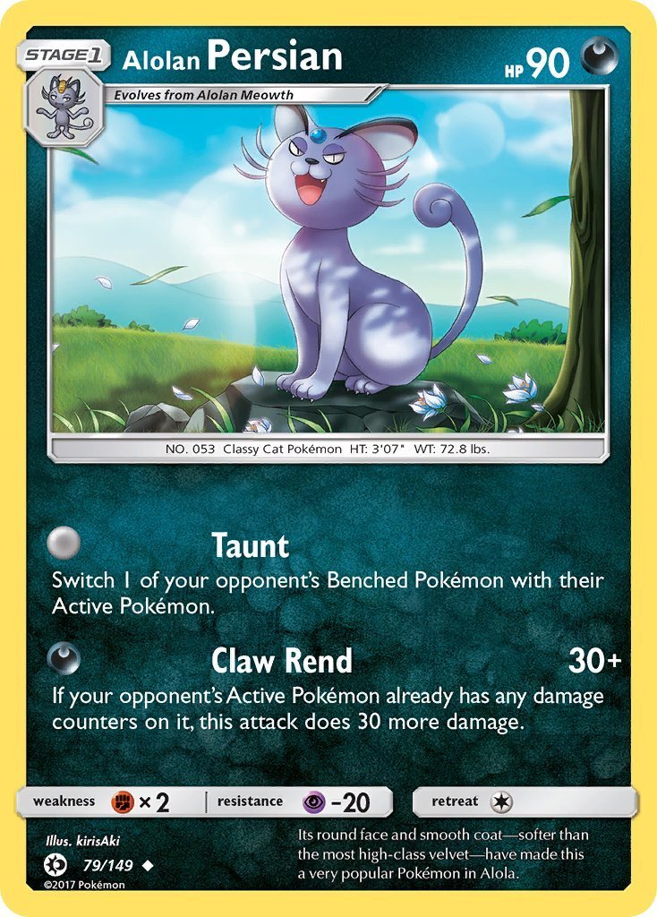 Persian Pokemon Card