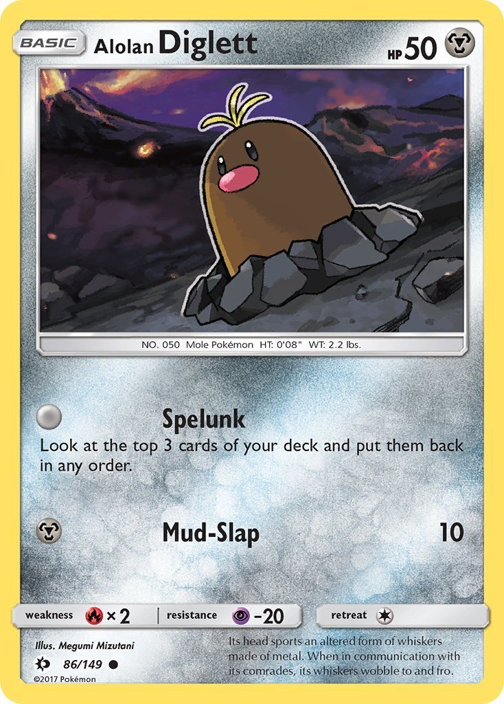 Pokemon Diglett Card