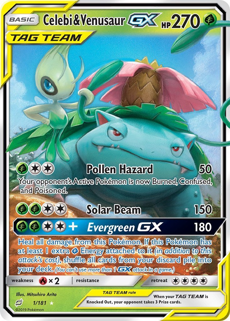 Celebi & Venusaur GX Team Up | Pokémon | CardTrader