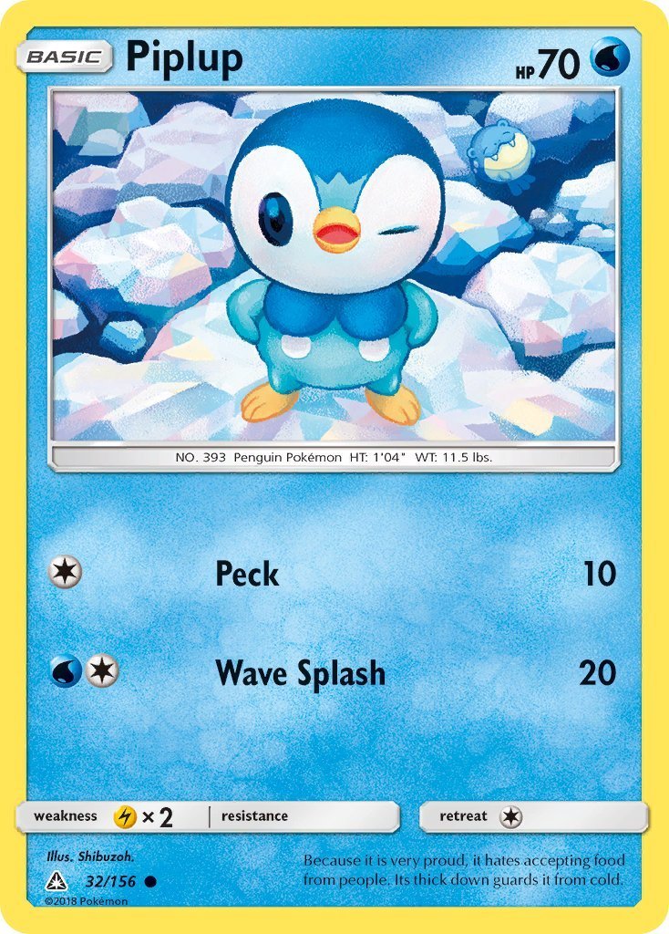 Piplup Evolution Card