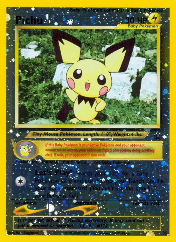 Pichu - Reverse Holo Wizards Black Star Promos | Pokémon | CardTrader