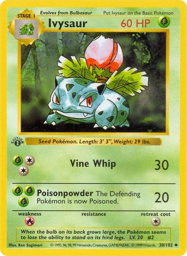 Ivysaur Base Set Shadowless | Pokémon | CardTrader