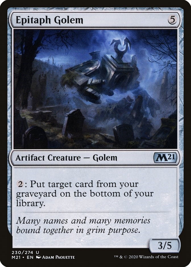 Epitaph Golem Core Set 2021 | Magic | CardTrader