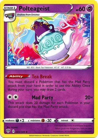 Polteageist [Tea Break | Mad Party] Darkness Ablaze | Pokémon | CardTrader