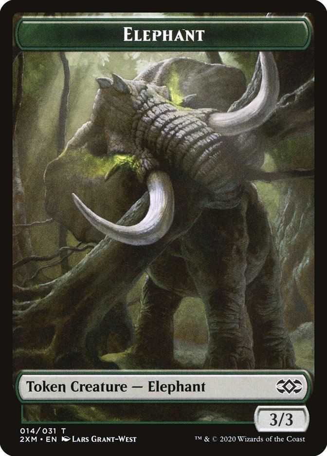 Elephant // Golem Double Masters Box Toppers | Magic | CardTrader