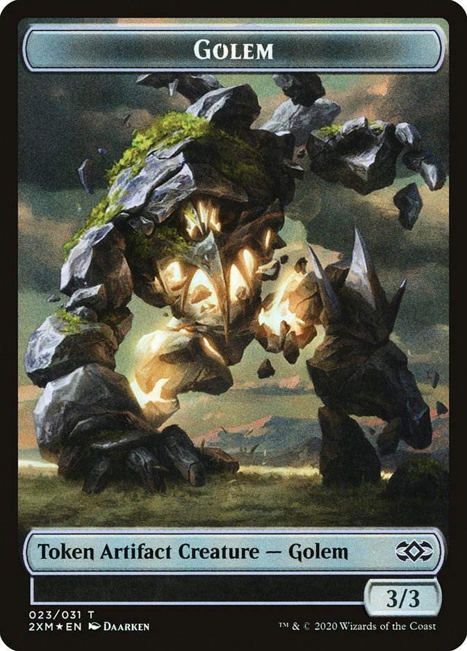 Golem // Human Soldier Double Masters Box Toppers | Magic | CardTrader