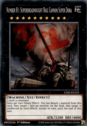 Number 81: Superdreadnought Rail Cannon Super Dora Legendary Duelists: Season 2 | Yu-Gi-Oh ...
