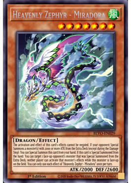 Heavenly Zephyr - Miradora Blazing Vortex | Yu-Gi-Oh! | CardTrader