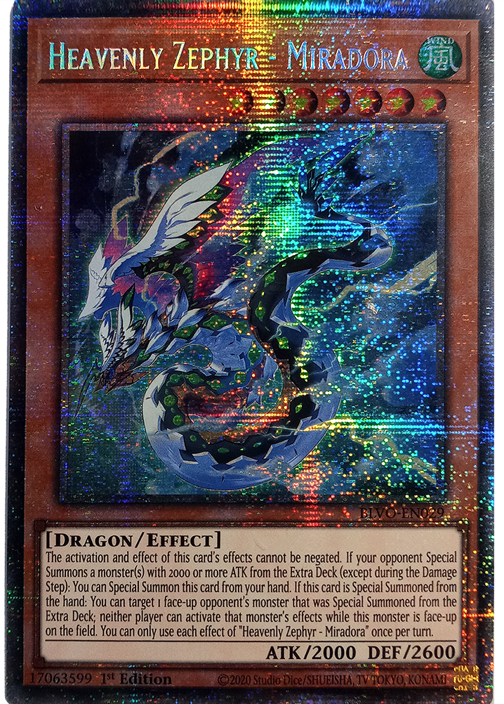 Heavenly Zephyr - Miradora Blazing Vortex | Yu-Gi-Oh! | CardTrader