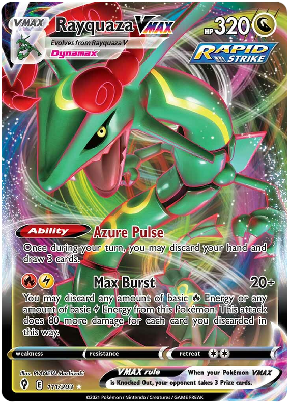 Rayquaza VMAX [Azzurropulsar | Dynascoppio] Evoluzioni Eteree | Pokémon ...