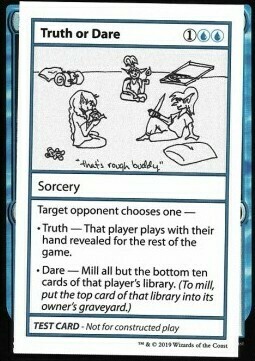 Truth or Dare Mystery Booster: Convention Edition Playtest Cards ...