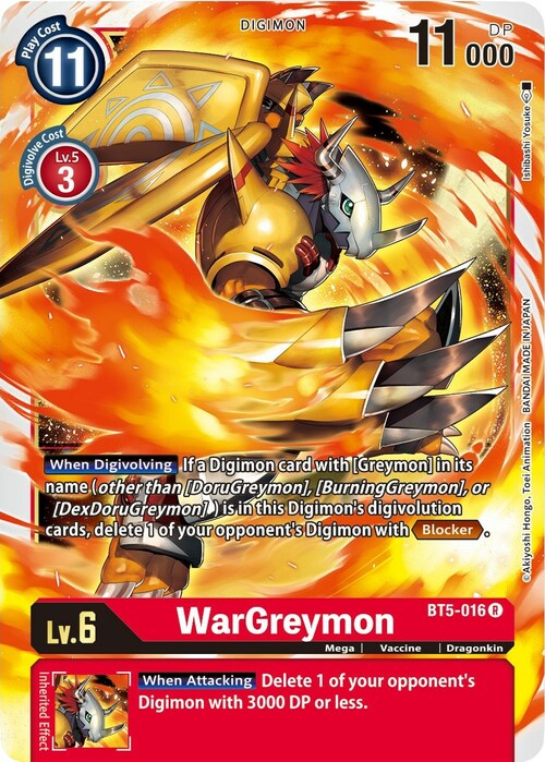 WarGreymon BT-05: Battle Of Omni | Digimon | CardTrader