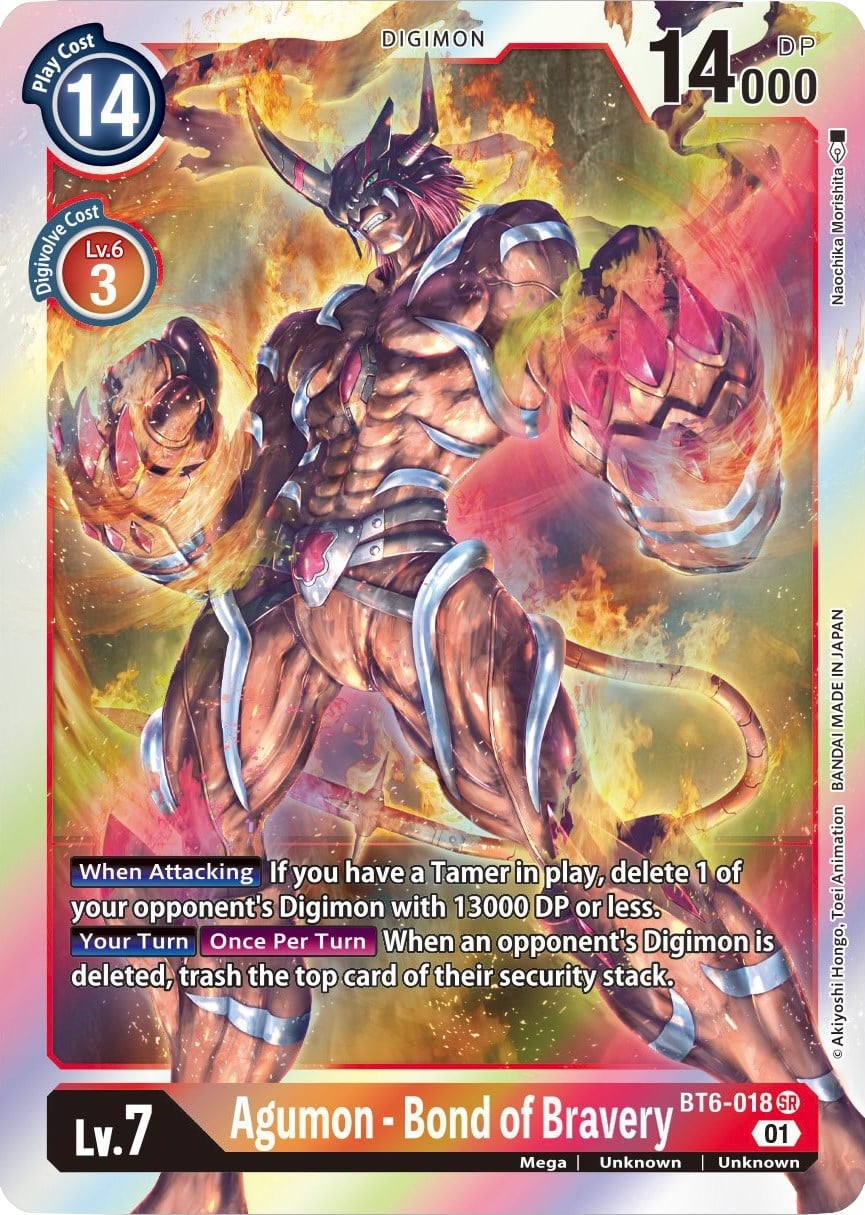 Agumon - Bond of Bravery BT-06: Double Diamond | Digimon | CardTrader