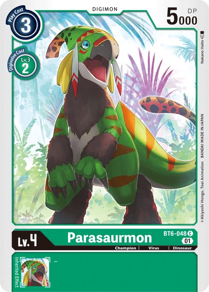 Parasaurmon BT-06: Double Diamond | Digimon | CardTrader