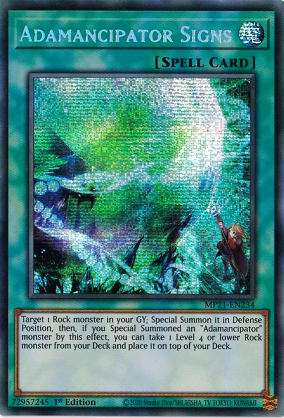 Adamancipator Signs 2021 Tin of Ancient Battles | Yu-Gi-Oh! | CardTrader