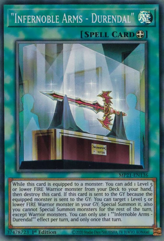 "Infernoble Arms - Durendal" 2021 Tin of Ancient Battles | Yu-Gi-Oh ...