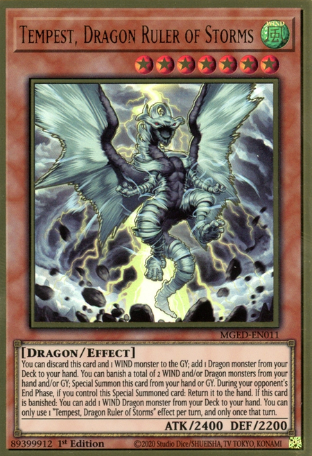 Tempest, Drago Sovrano delle Tempeste Oro Massimo: Eldorado | Yu-Gi-Oh ...