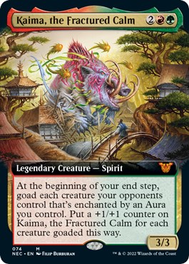 Kaima, the Fractured Calm Commander: Kamigawa Neon Dynasty Collectors ...