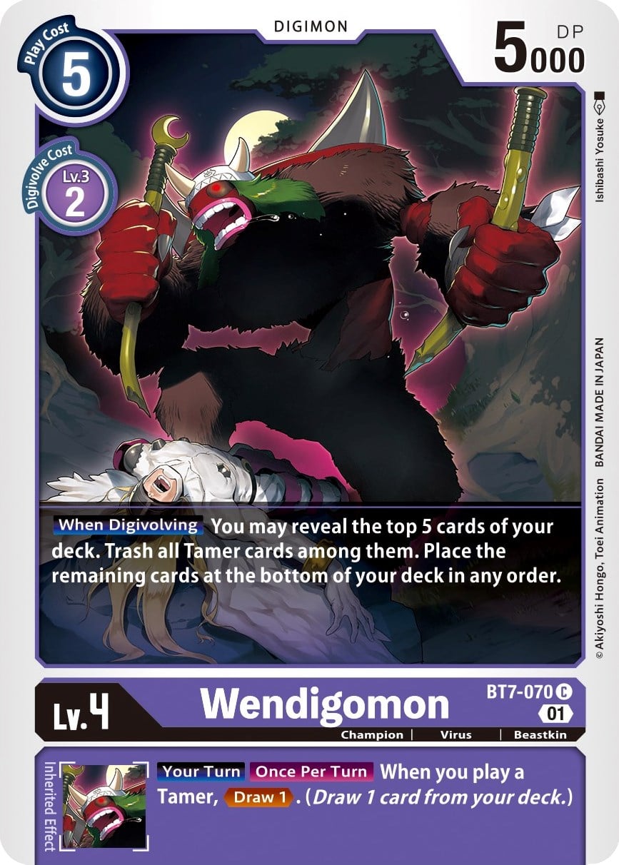 Wendigomon BT-07: Next Adventure | Digimon | CardTrader