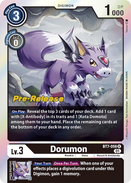 Dorumon BT-07: Next Adventure Pre-Release | Digimon | CardTrader