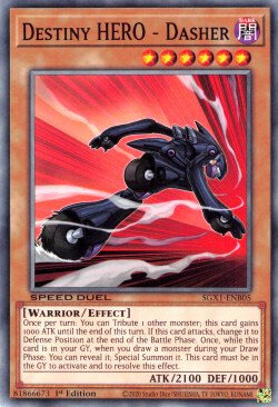 Destiny HERO - Dasher Speed Duel GX: Duel Academy Box | Yu-Gi-Oh ...