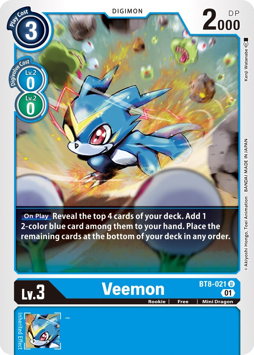 Veemon BT-08: New Awakening | Digimon | CardTrader