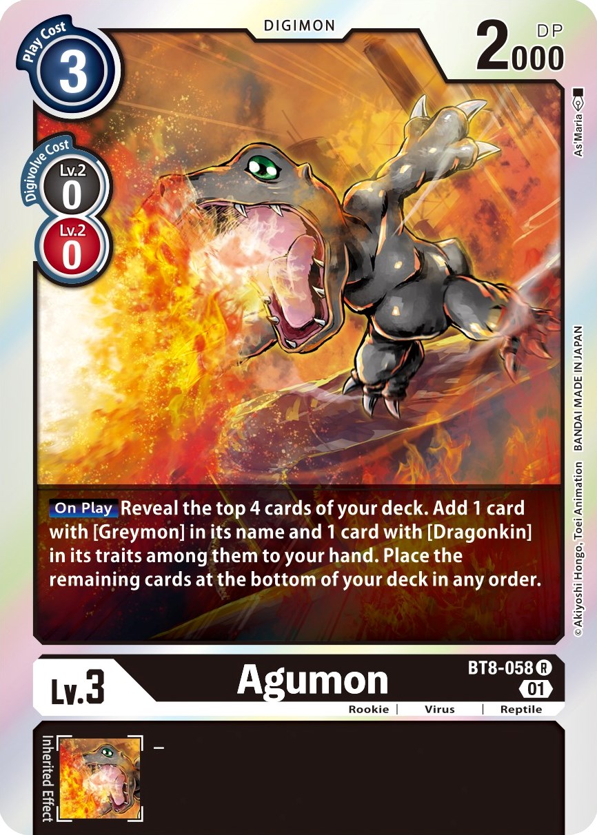 Agumon BT-08: New Awakening | Digimon | CardTrader