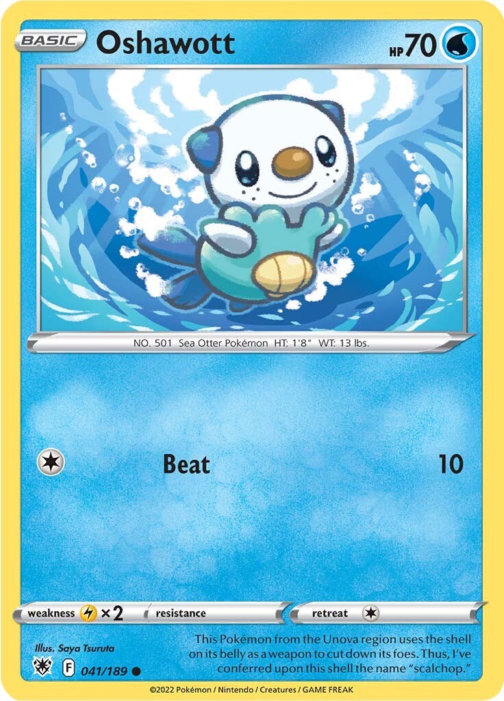 Oshawott Evolution Card