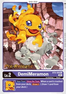 DemiMeramon BT-08: New Awakening Pre-Release | Digimon | CardTrader