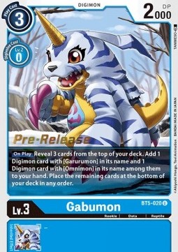 Gabumon BT-05: Battle Of Omni Pre-Release | Digimon | CardTrader