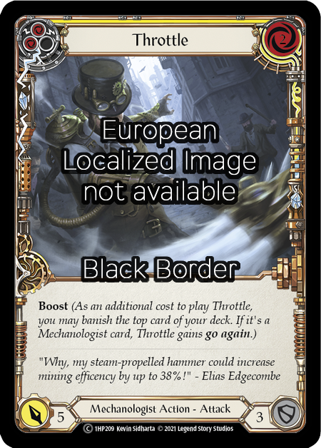 Throttle (Yellow) History Pack 1 - Black Label | Flesh and Blood ...