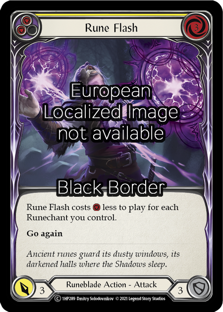 Rune Flash - Yellow History Pack 1 - Black Label | Flesh and Blood ...