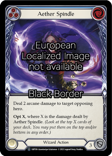Aether Spindle - Blue History Pack 1 - Black Label | Flesh and Blood ...
