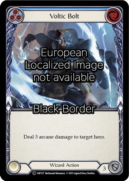 Voltic Bolt - Blue History Pack 1 - Black Label | Flesh and Blood ...